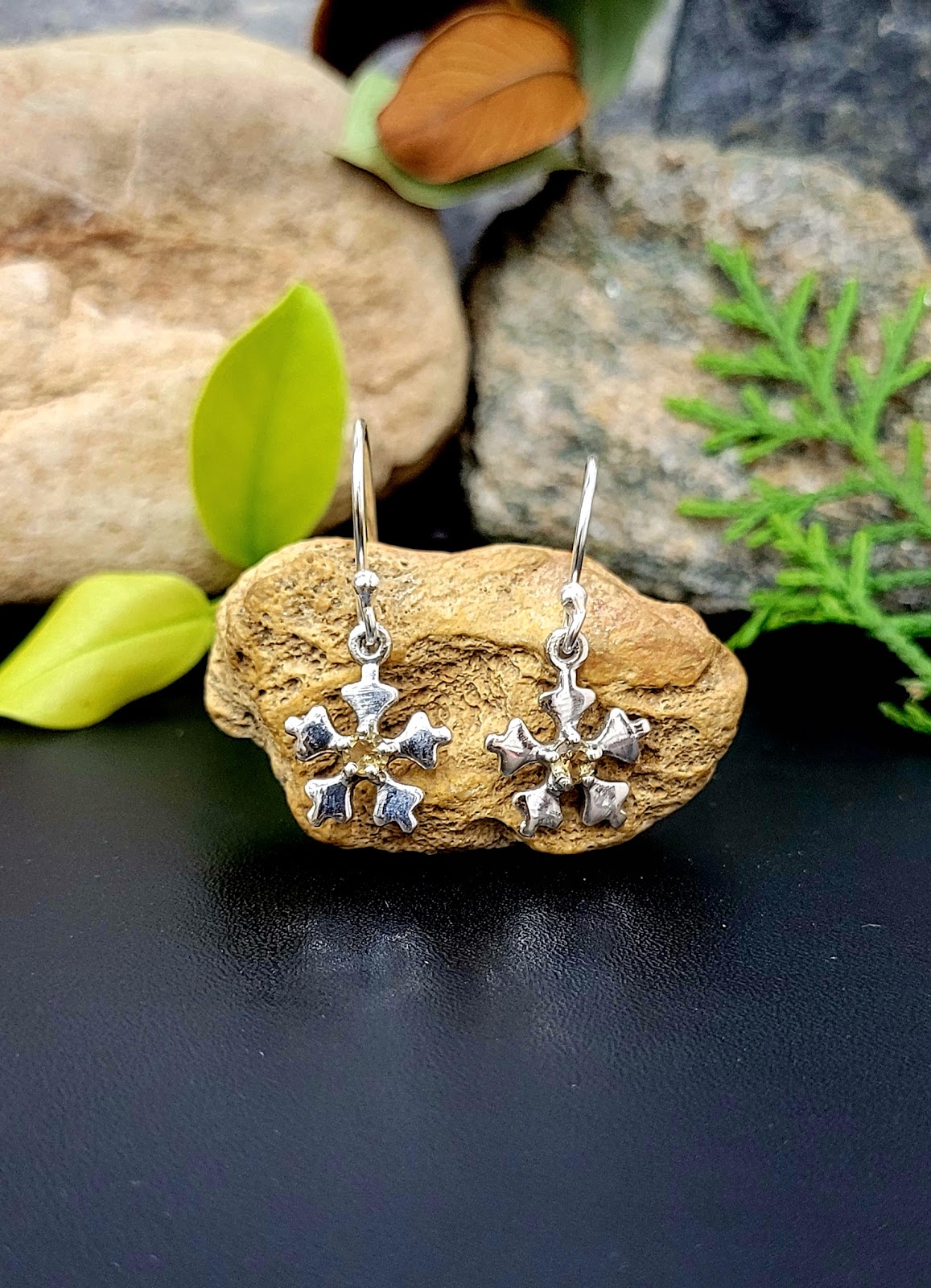 Ювелирные украшения :: Серьги :: Серебряные серьги с Цитрином, 1.67 г